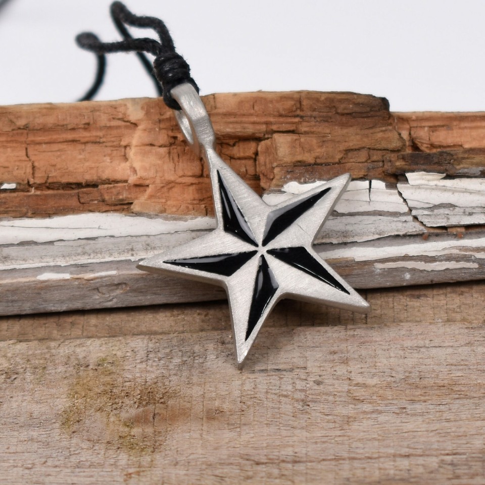 New 5-Pointed Star Silver Pewter Charm Necklace Pendant Jewelry | eBay