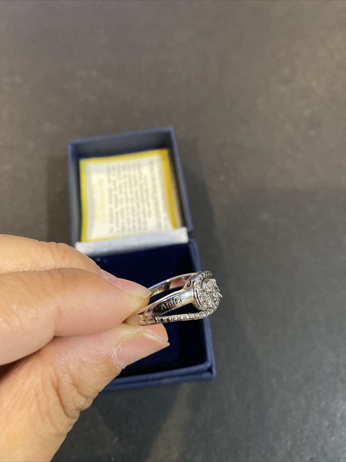 Sterling Silver 925 BGE Diamonds Engagement Ring Size: 9.5 | eBay