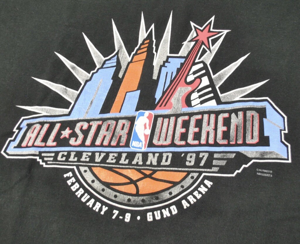 Vintage 1997 NBA All Star Michael Jordan Kemp Olajuwo… - Gem