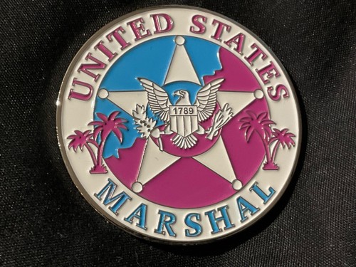 WHITE U.S. MARSHALL MIAMI FLORIDA DIVISION CHALLENGE COIN | eBay