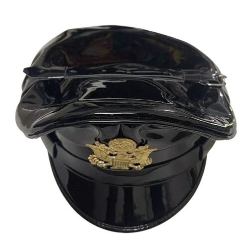 Premium Cap Finest Soft Shinny PVC Muir cap peaked cap biker cap ...