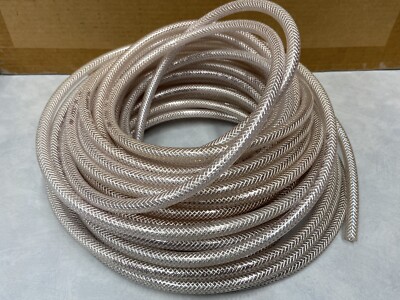 5/16" ID NewAge Industries Nylobrade ClearBraid Reinforced PVC Hose ...