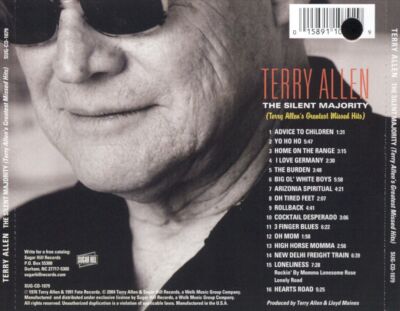 TERRY ALLEN SILENT MAJORITY: TERRY ALLEN'S GREATEST MISSED HITS NEW CD ...