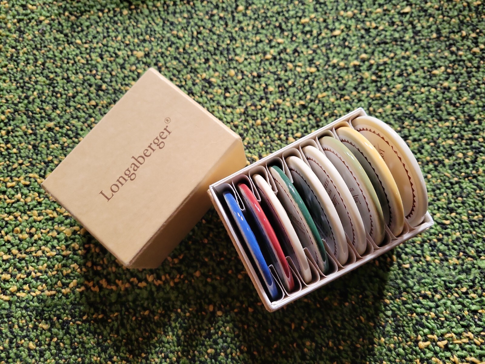 Set 9 LONGABERGER Pottery Woven Traditions Pottery Color Selector ...