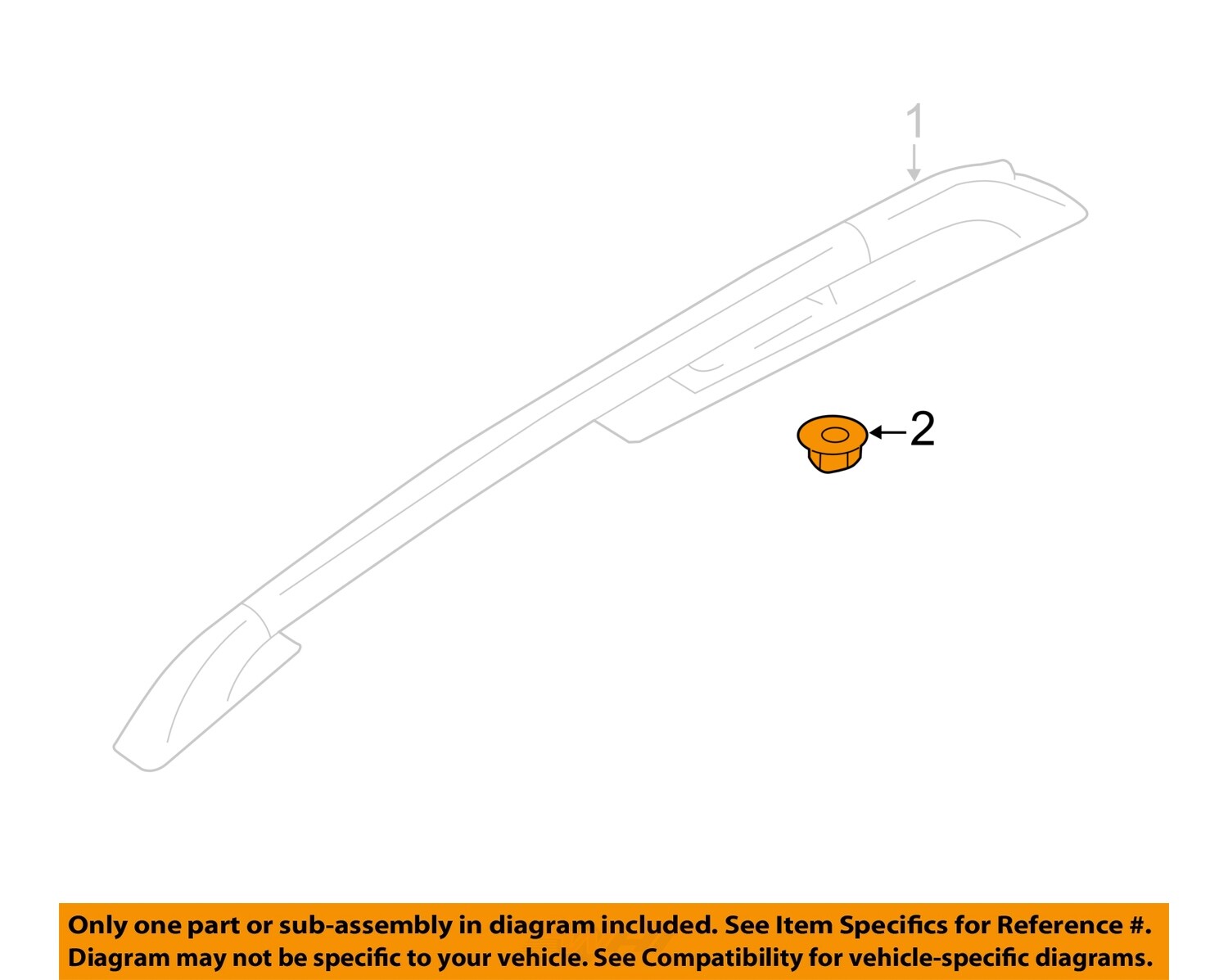 Subaru 902370025 Genuine OEM Factory Original Roof Molding Nut for sale ...