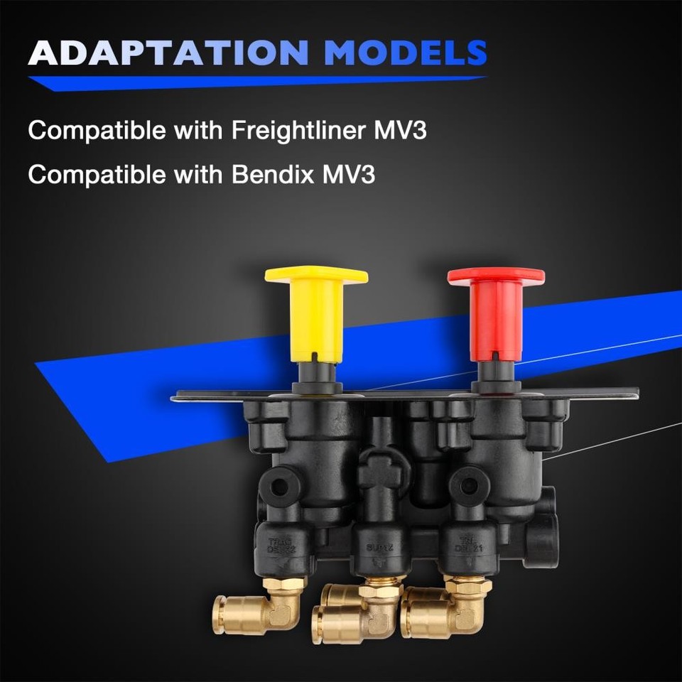 801631 MV-3 Dash Air Brake Control Valve For Bendix Freightliner ...