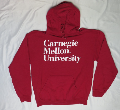 CARNEGIE MELLON CMU TARTANS RED FLEECE HOODIE SWEATSHIRT LS | eBay
