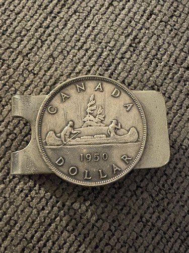 Unique 1950 Canada Silver Dollar money clip by GM Gest Ltd- King George ...