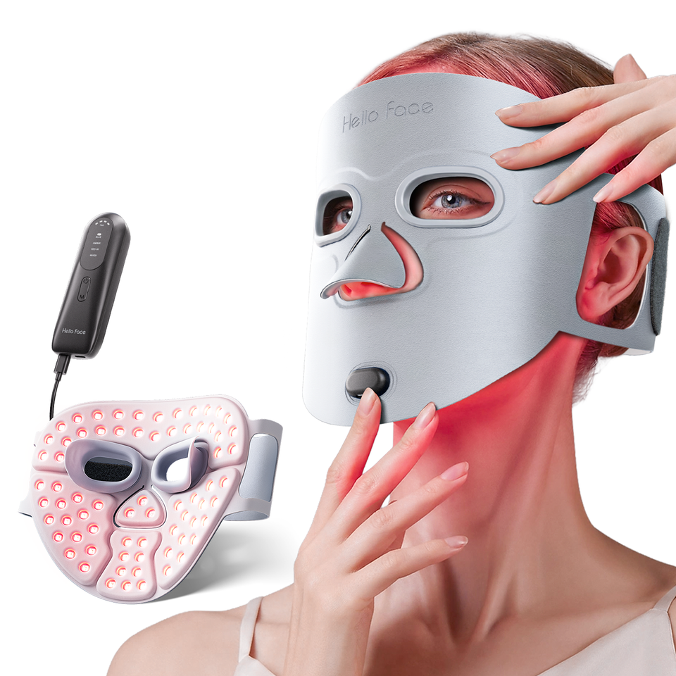 Hello Face M500S Beauty Facial Mask, Home Use, Breathable Red Light ...