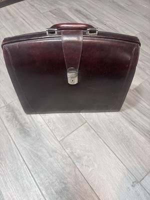 Bosca Old Leather Partners Briefcase Burgundy | eBay