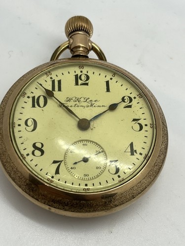 Antique Gold Pocket Watch Windsor 17 Jewels HK Lee Fosston,Mn | eBay