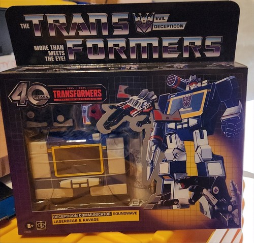 Transformers Retro 40th Anniversary G1 Soundwave Laserbeak Ravage NIB ...