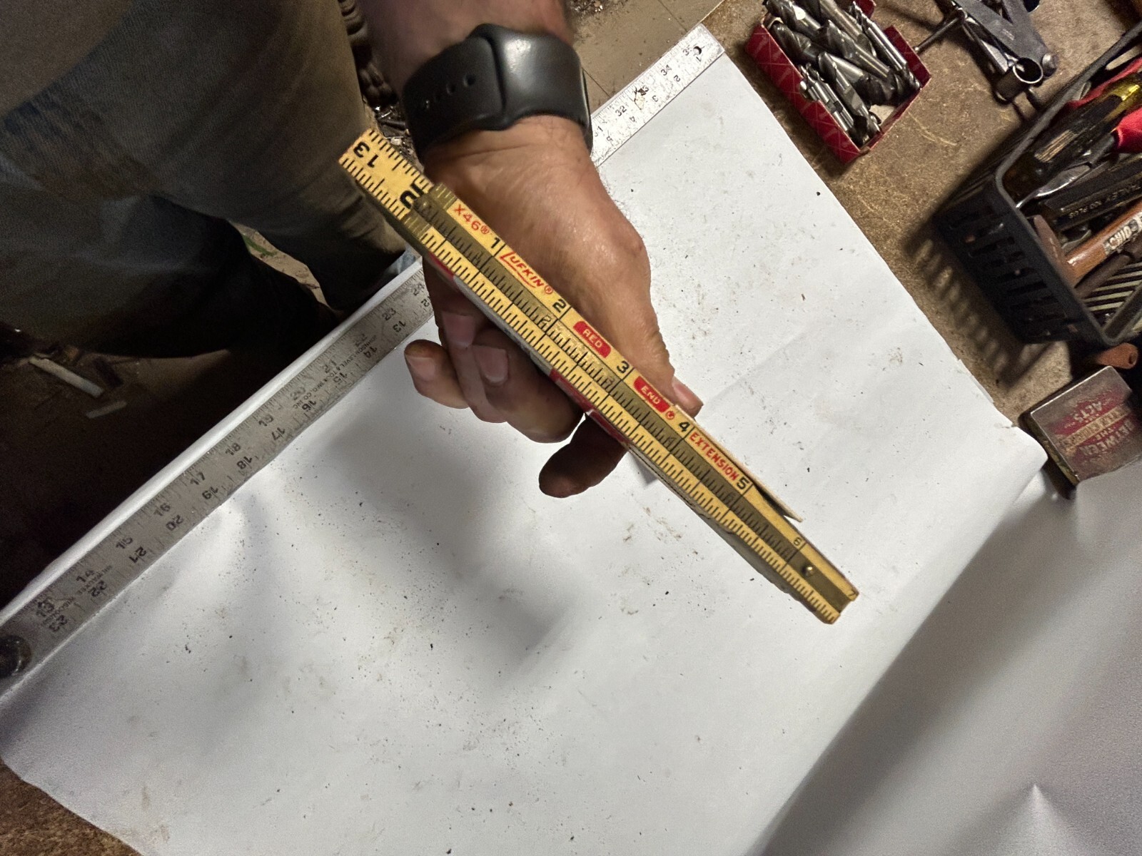 MACHINIST TOOLS LATHE MILL Machinist 2 Unused Lufkin Folding Rulers ...