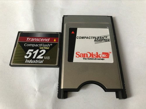Transcend 512MB INDUSTRIAL Compact Flash +ATA PC card PCMCIA Adapter | eBay