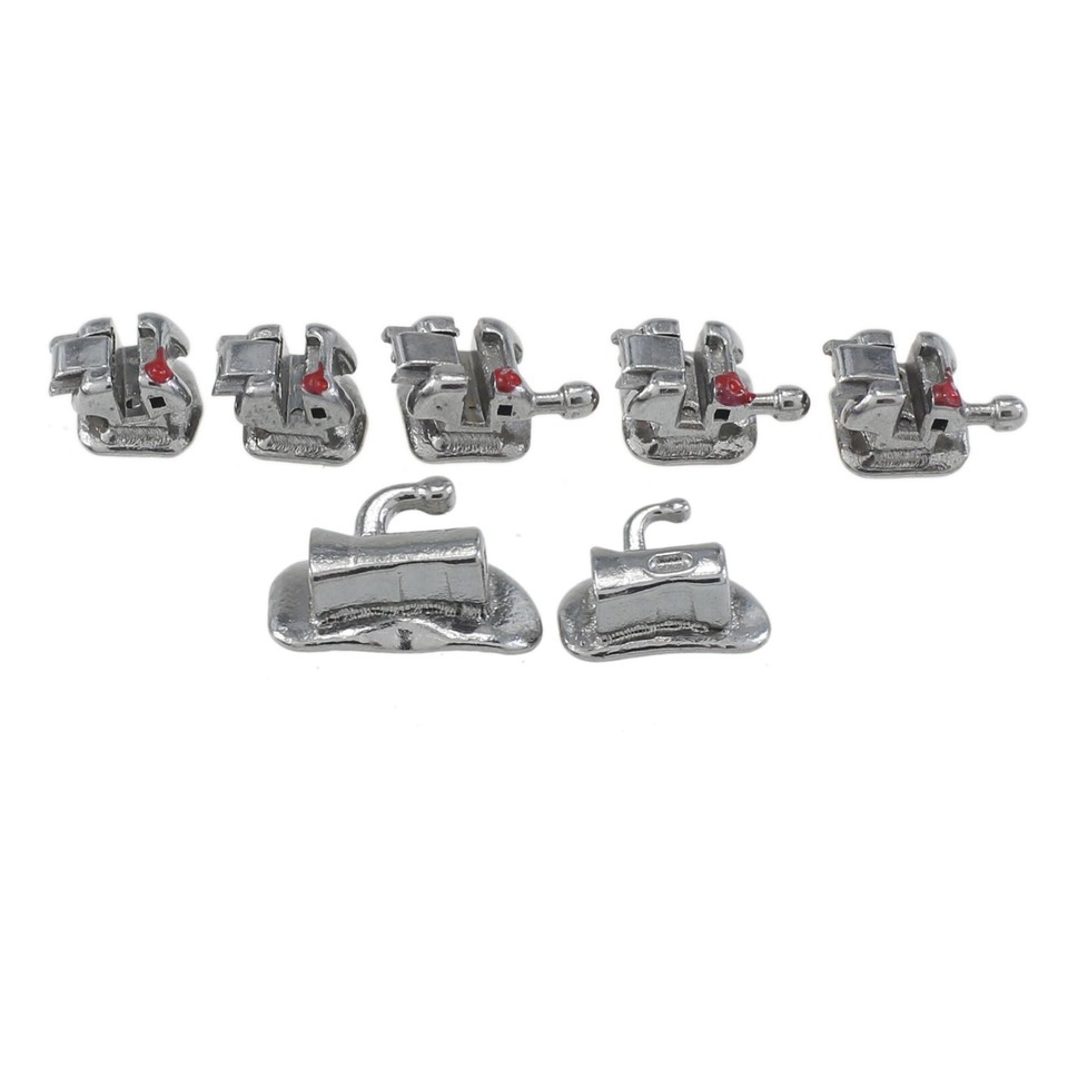 Dental Orthodontic Self Ligating Brackets Metal Ceramic Roth MBT Damon ...