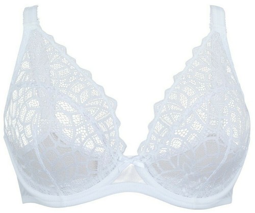 Glamorise WONDERWIRE Bra 44F (STRETCH-LACE) Snug-Fit (CONTOURED-CUPS ...