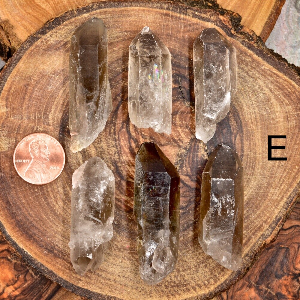 HSFY: Smoky Quartz Rough Crystal Points for Grids - Pick your favorite ...