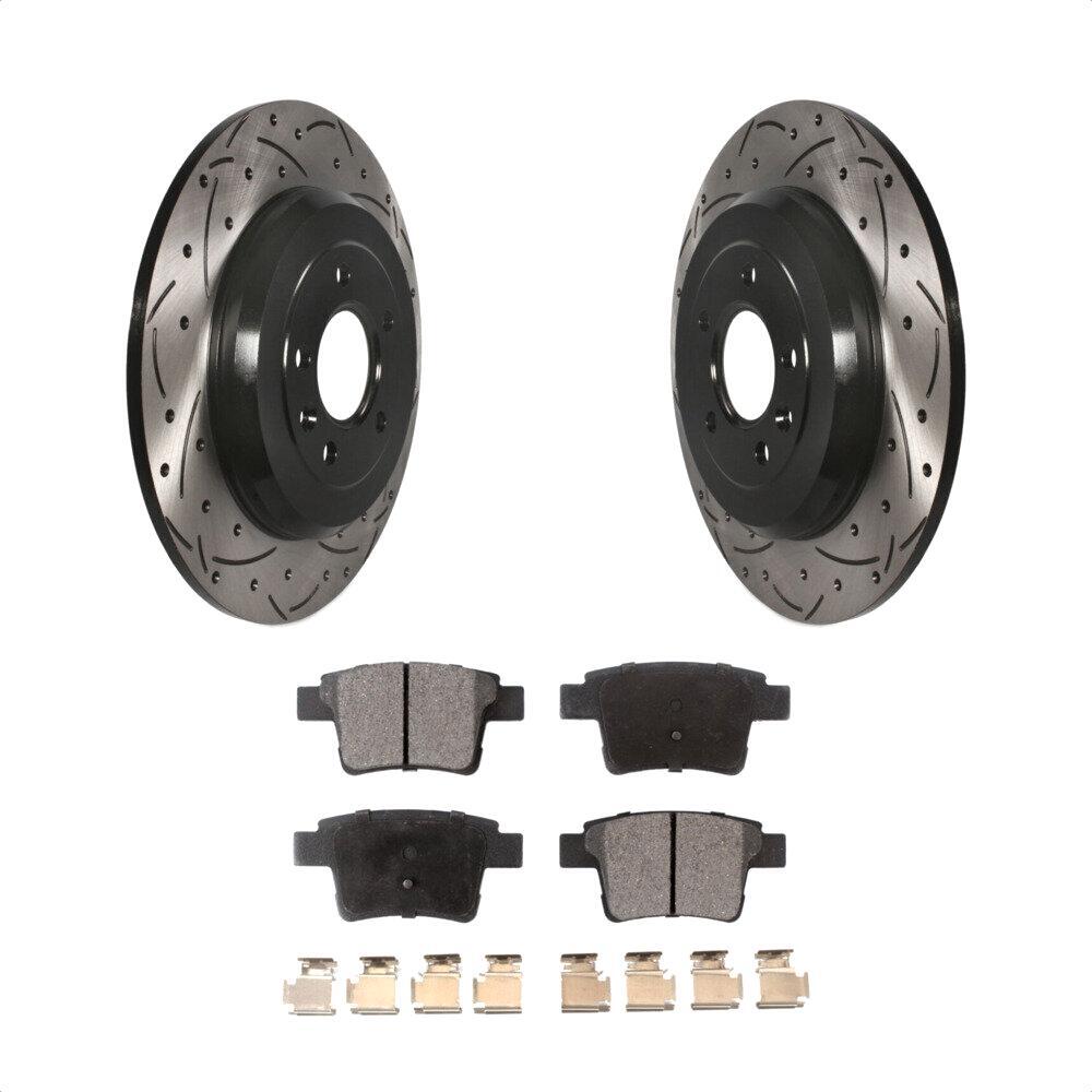 Disc Brake Rotors and Pads Kit for 15 Ford Rear of Car KDF-100442 | eBay