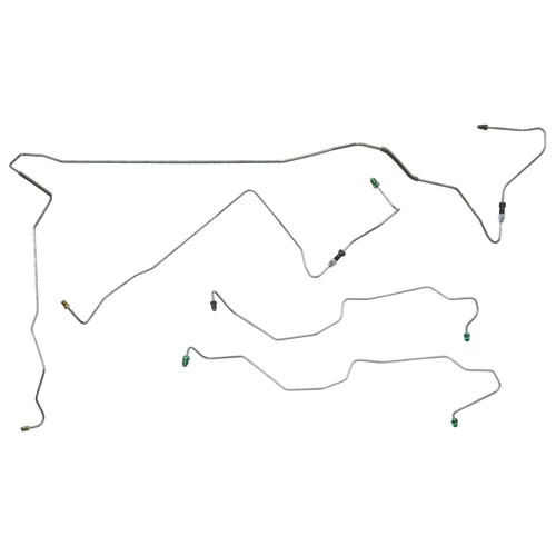 2002-2005 Ford Explorer Rear Disc 4door Front Brake Line Kit w/ ABS 8p ...