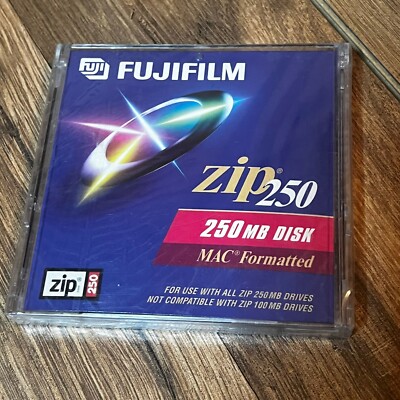 Fujifilm Zip 250MB Disk IBM Formatted New & Sealed Mac Formatted | eBay