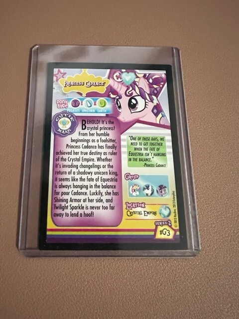My Little Pony Trading Card Series 2 Special Gold Foil Princess Cadance ...