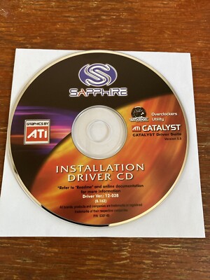 SAPPHIRE Catalyst Driver Suite Install CD Version 12-038 | eBay
