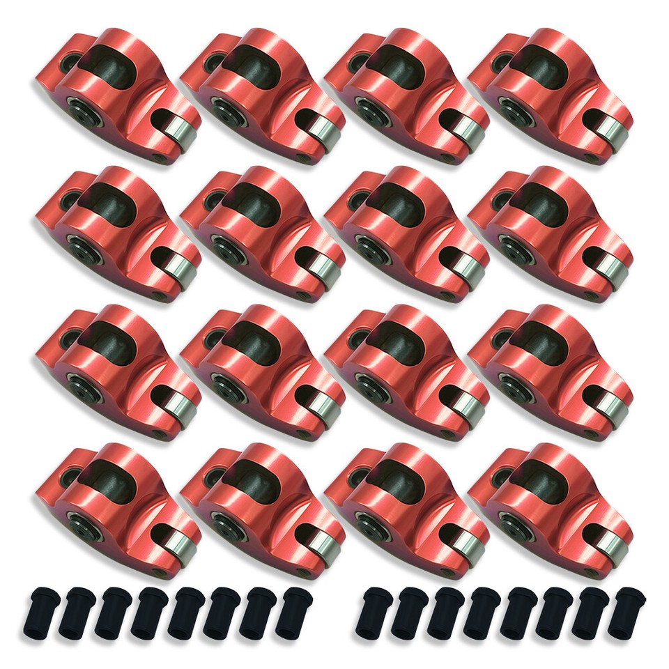 For Ford SBF 289 302 351W 1.6 Ratio 3/8" Stud Aluminum Roller Rocker ...