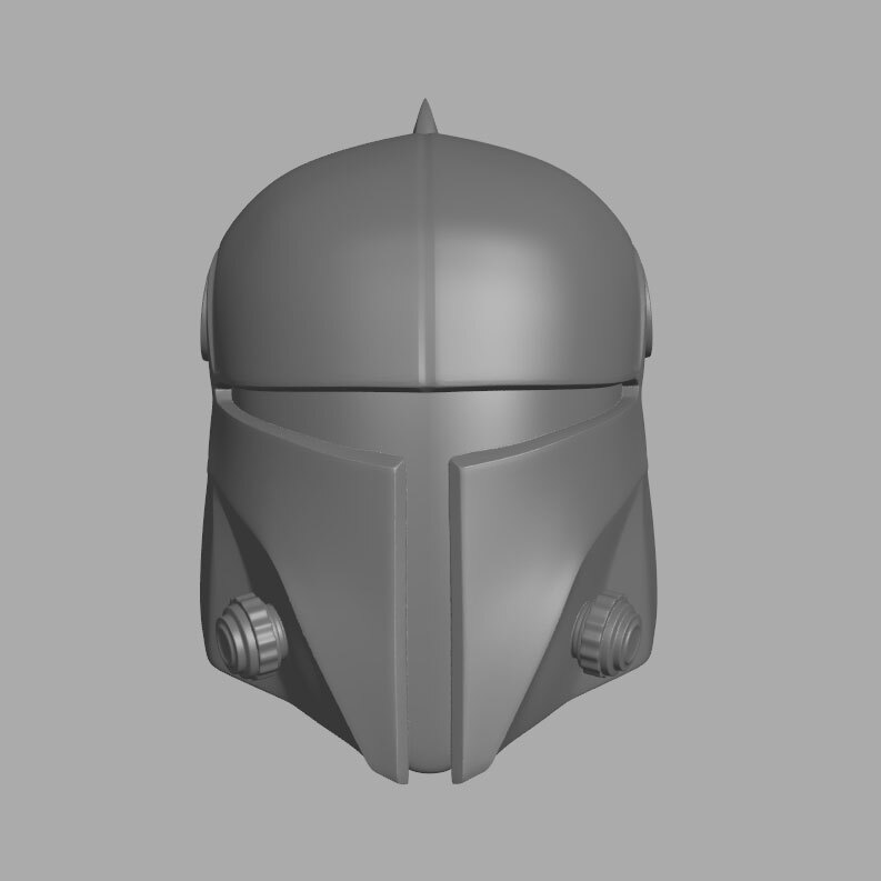 Rohlan Dyre Mandalorian custom head for Star Wars Black and other ...