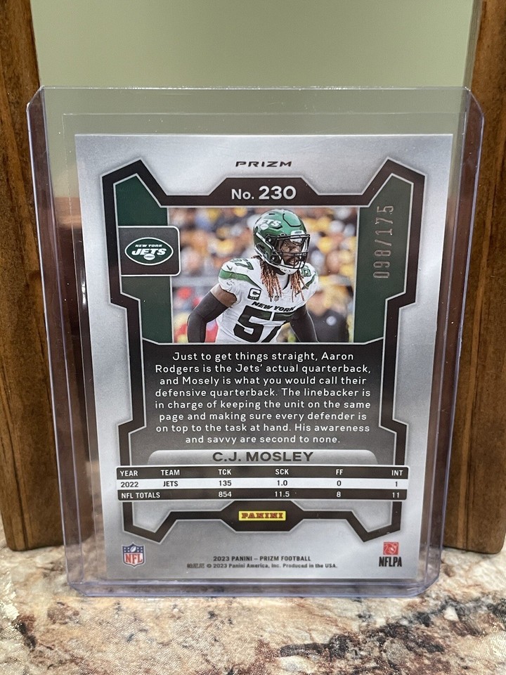 2023 Panini Prizm CJ Mosley Hyper Prizm /175 | eBay