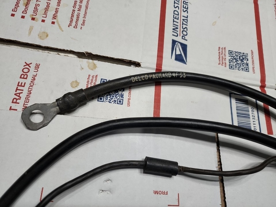 NOS GM Delco Packard 53" Battery Cable With Fusible Link # 4F53 Chevy ...
