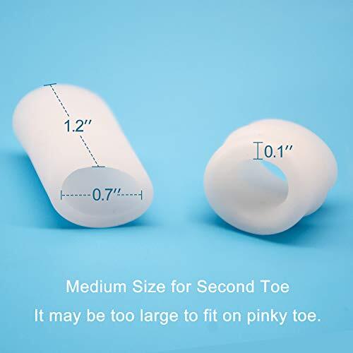 Bukihome 12 PCS Toe Sleeves Silicone Toe Protectors to Cushion Toe ...