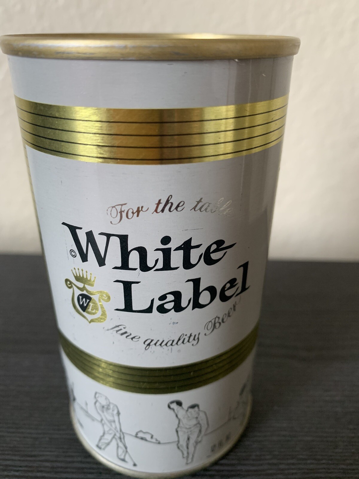 White Label Beer Can 1970s Factory Sealed Empty Vintage Pull Tab | eBay