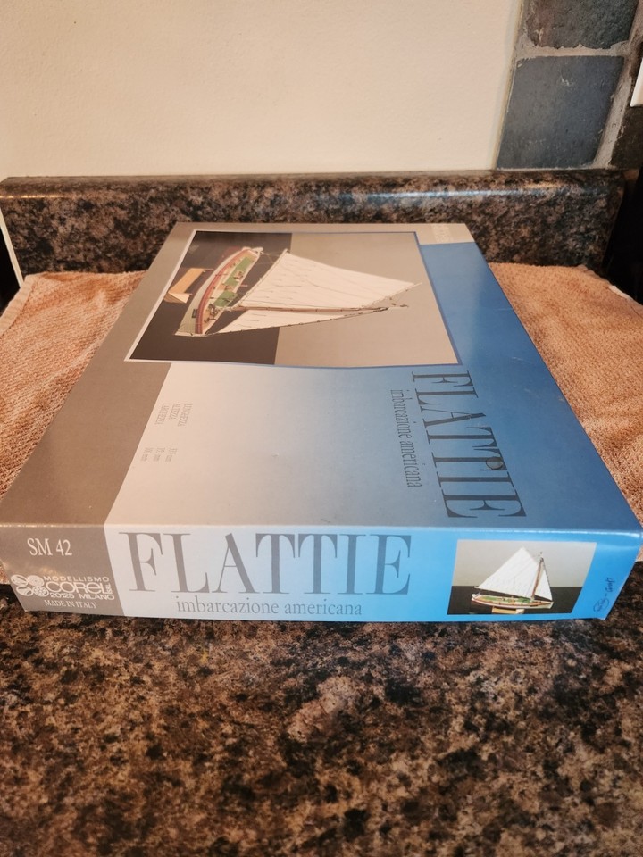 Corel Flattie Americana Sailboat Wood Model Kit--New Opened Box | eBay