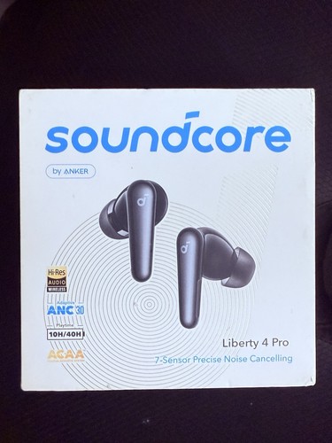 Anker Soundcore Liberty 4 Pro Black Wireless Earbuds ANC, Hi-Res Audio ...