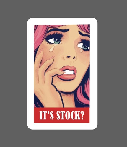 Its Stock Sticker Racing Crying Waterproof | eBay