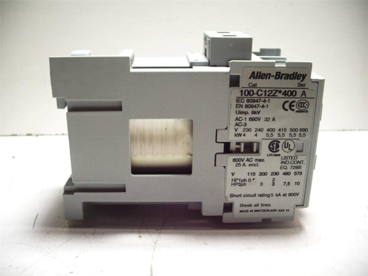100-C12Z*400 110VDC COIL 10HP CONTACTOR - QUANTITY! | eBay