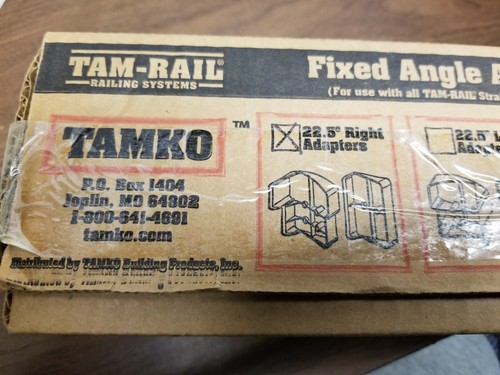 Tamko TAM-RAIL WHITE -22.5 Right Angle Adapter Kit - NIB | eBay