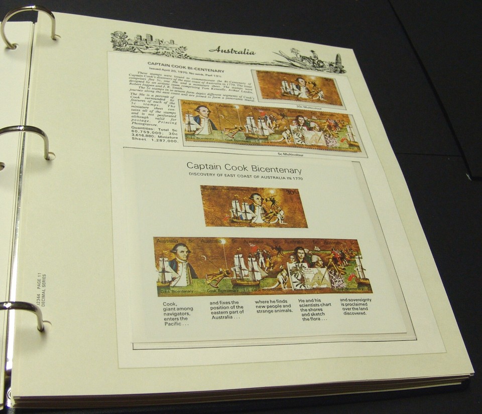 Australian stamps. 1966-1987 Complete MUH in Seven Seas Hingeless album ...