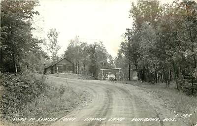 Wisconsin, WI, Wabeno, Road to Sunset Point, Trump Lake 1947 Real Photo ...