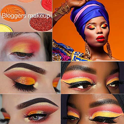 Red Orange Eyeshadow Palette Sunset 15 ColorAfflano Pro Highly ...