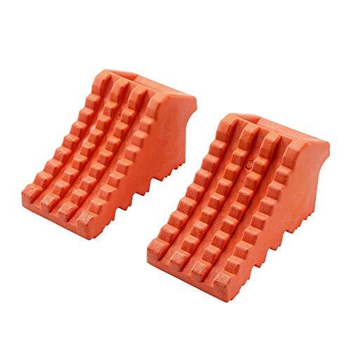 Premium Wheel Chocks 8" x 4" x 4" Heavy Duty Chock Block with Black ...