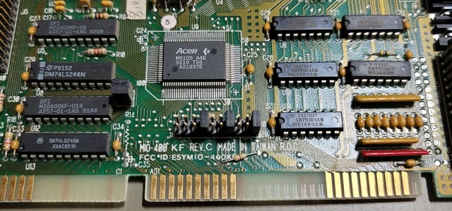 Acer Mio-400 KF Mio-400kf Rev G ISA Serial Parallel I/o Expansion Board ...