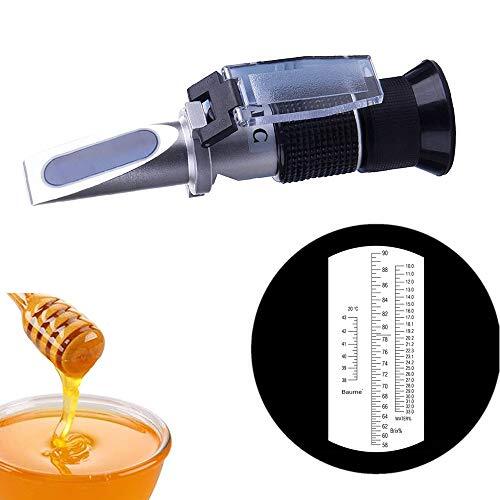 ZffXH Honey Maple Syrup Brix Refractometer/ 58-90 Brix 10-33 Moisture ...