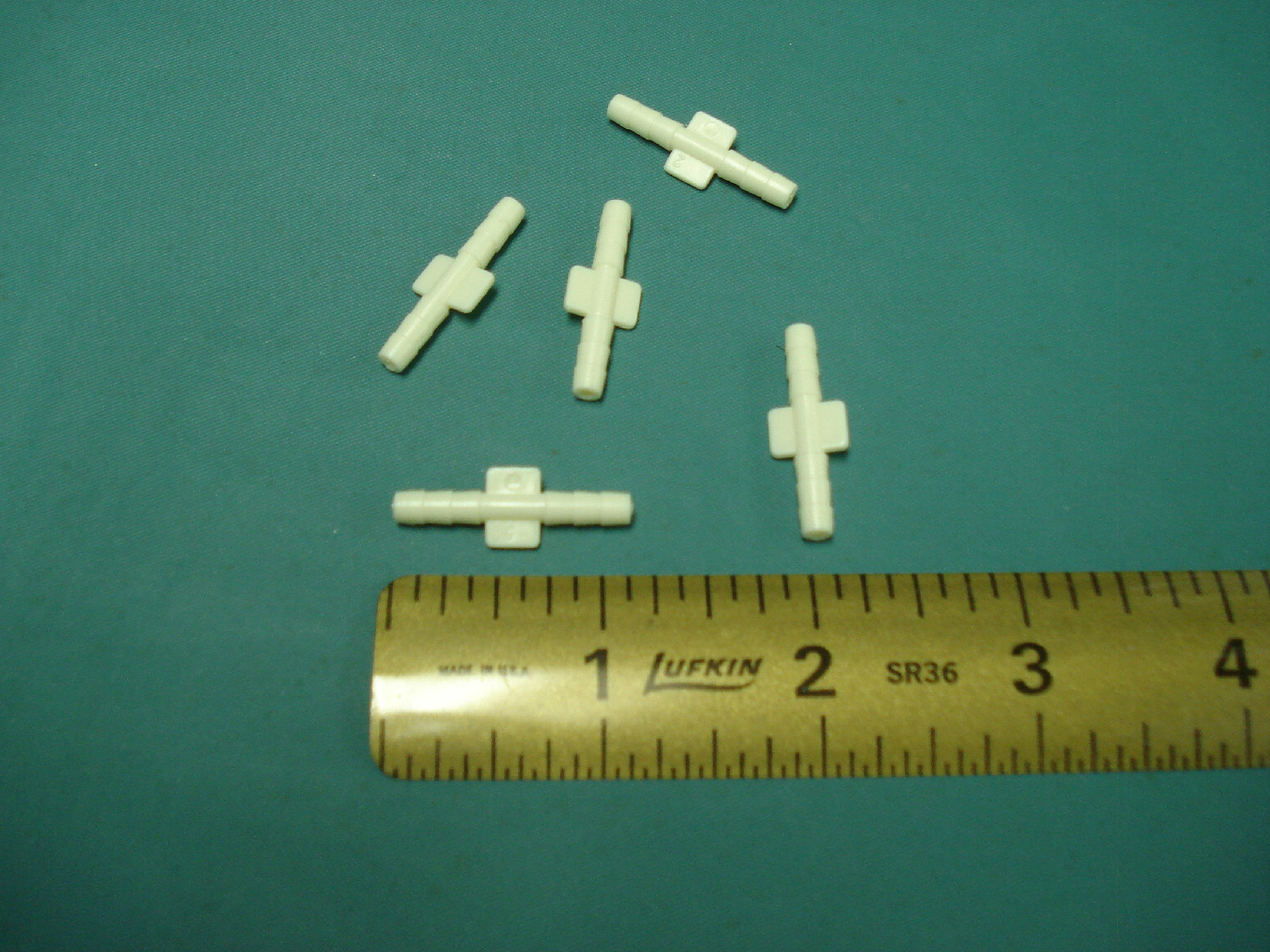 Set of 5 plastic 1/8" vacuum line splices - 1/8 inch hose / tubing ...