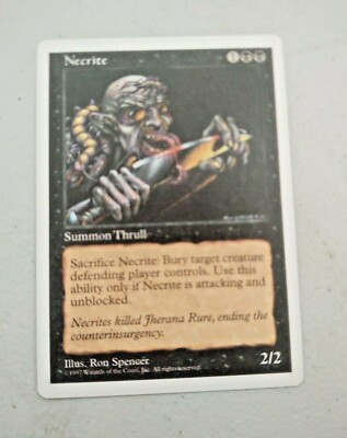 MTG Necrite Fifth Edition 181 Regular Common Premium NOS See ...