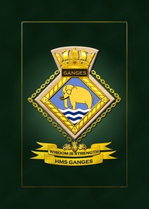 HMS GANGES SHIPS BADGE/CREST - HUNDREDS OF HM SHIPS IN STOCK | eBay