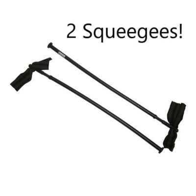 2 Delux Straight Paintball Gun Barrel 18" Disk & Swab Stick Squeegees ...