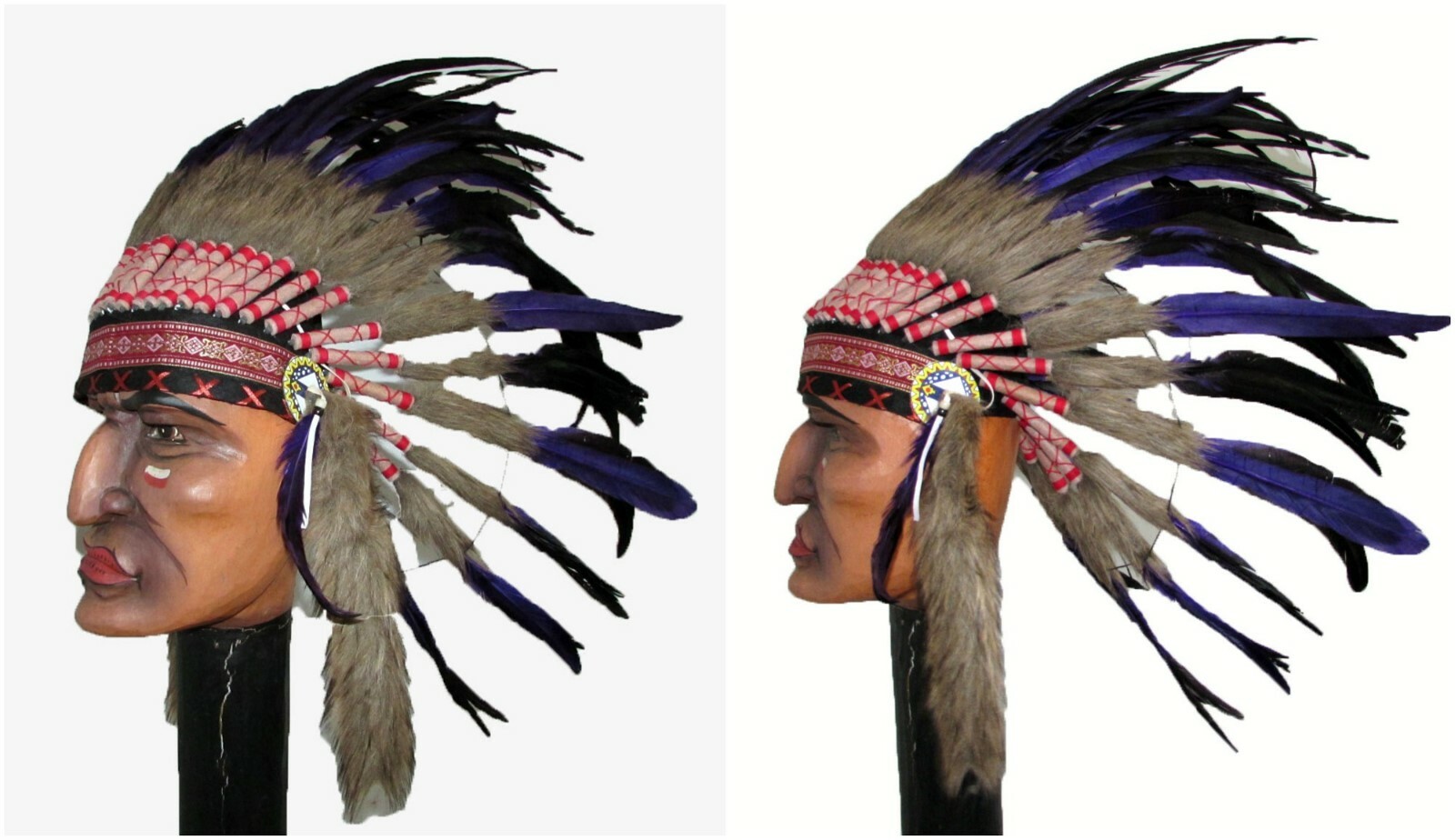 DELUXE Native Indian American Headdress War Bonnet Festival Chief Fancy ...
