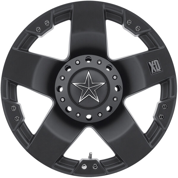 (Set-4) XD Series XD775 Rockstar 17x8 6x135/6x5.5" +10mm Matte Black ...