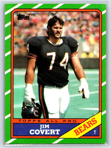 1986 NFL Topps Jim Covert #16 Chicago Bears 86-TFBC | eBay